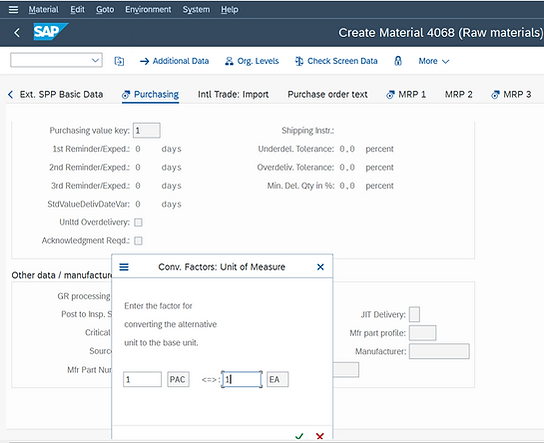 how to create material master record in sap mm