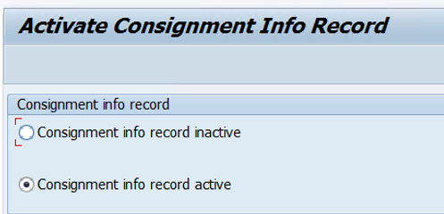 Vendor Consignment Process in SAP MM