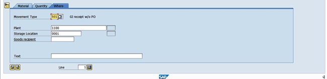 Goods Receipt for Stock Material in SAP MM