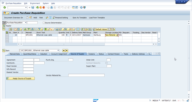 Source List In Sap Mm