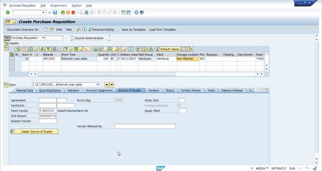 Source List In Sap Mm