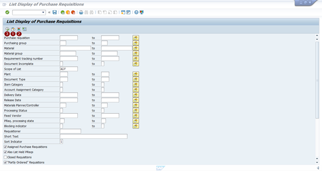 Purchase Requisition Report in SAP MM Purchase Requisition Report in SAP MM