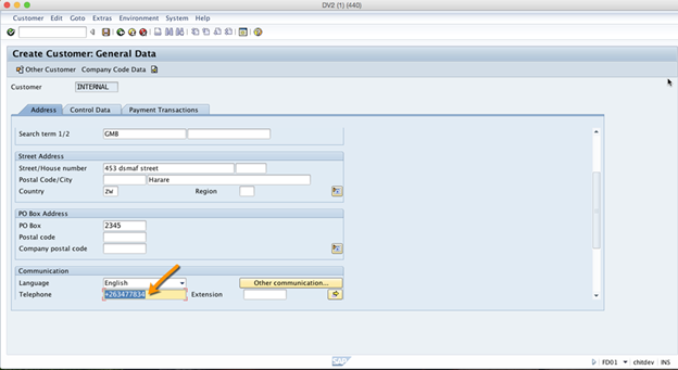 Customer Account in SAP FICO