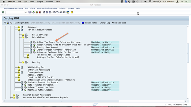 Tax Configuration In Sap Fico