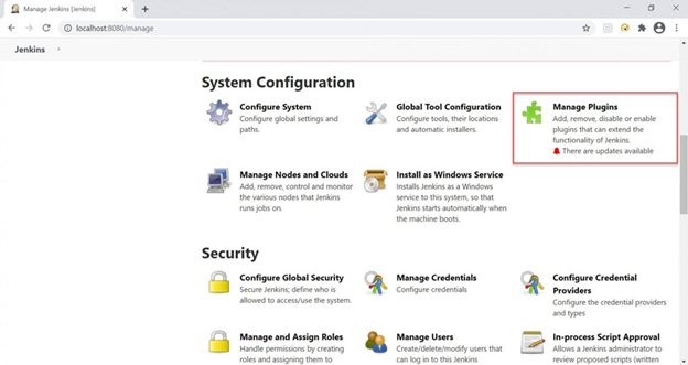 Manage Plugins in Jenkins