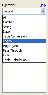 Tableau Logical Functions